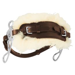 Horse-friends Hackamore mit Lammfellpolster braun