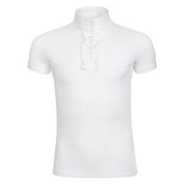 black forest kids Turniershirt mit R&uuml;schen wei&szlig; Damen 116