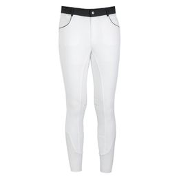 Black Forest Grip-Kniebesatz-Reithose weiß Herren 94