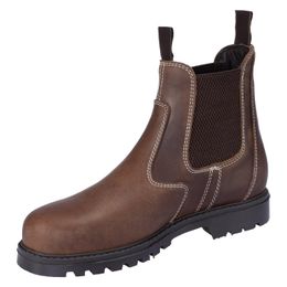 Black Forest Reit- und Stallschuh mit Stahlkappe braun 44