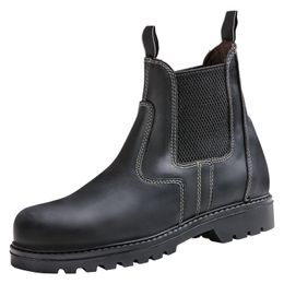 Black Forest Reit- und Stallschuh mit Stahlkappe schwarz 45