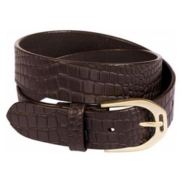 Cheval de Luxe G&uuml;rtel Croco Limoges braun 100 cm
