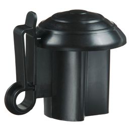 AKO Kopfisolatoren f&uuml;r Metallpfahl schwarz