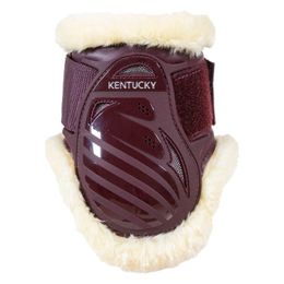 KENTUCKY Fesselkopfgamaschen Young Horse Vegan Sheepskin, f&uuml;r Hinterbeine rot M