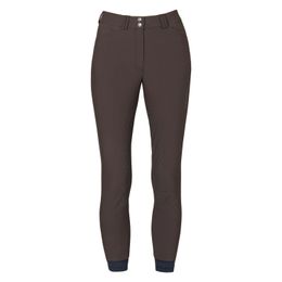 Ariat Winter-Reithose Tri Factor Vivacity Half Grip schwarz/rot/gelb Damen 36