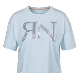 RIDE now T-Shirt Boxy blau/wei&szlig; Damen M