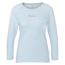 RIDE now T-Shirt mit 3/4-Arm blau/wei&szlig; Damen XS