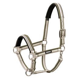 Eskadron Basic Halfter Pin Buckle gr&uuml;n/wei&szlig; Pony