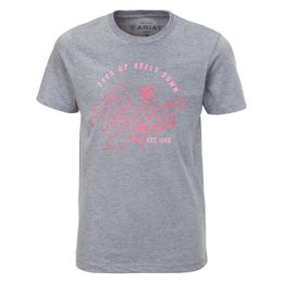 Ariat T-Shirt Heels Down blau Damen XS (7 Jahre)