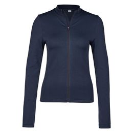 Eskadron Classic Sports Zip-Shirt Seamless blau Damen L