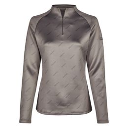 Eskadron Heritage Langarmshirt Half-Zip schwarz/grau Damen L
