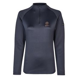 Eskadron Heritage Langarmshirt Half-Zip blau Damen L