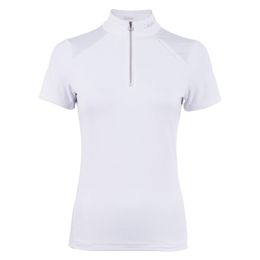 Cavallo Turniershirt CAVALCOMP HALFZIP wei&szlig; Damen 42