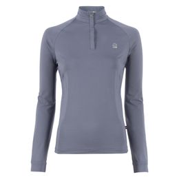 Cavallo Trainingsshirt CAVALUV-PROTECTION HALFZIP SHIRT blau/grau/schwarz Damen 44