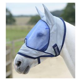 Bucas Fliegenmaske Buzz-Off Deluxe blau Warmblut