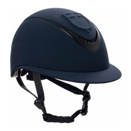 EQUESTRO Reithelm Meteor Wide Visor blau S (52-54)