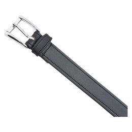 Black Forest G&uuml;rtel aus Softleder schwarz 120 cm