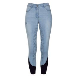 RIDE now Jeans-Reithose Grip-Vollbesatz hellblau Damen 38