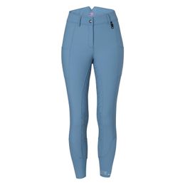 RIDE now Softshell Grip-Vollbesatz-Reithose blau Damen 42