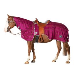 L-pro West Fliegen-Ausreitdecke f&uuml;r Westerns&auml;ttel rot S (bis 125 cm)
