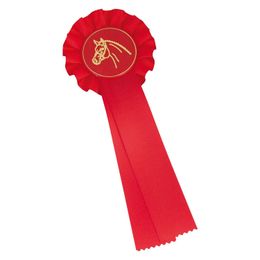 Turnierschleife Einfachrosette rot