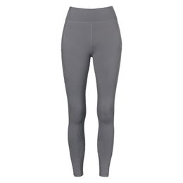 Black Forest Grip-Halbbesatz-Reitleggings mit Mesh grau Damen 72