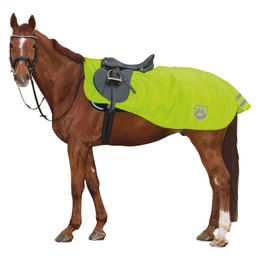 Loesdau Reflex-Ausreitdecke mit Fleecefutter gelb Pony