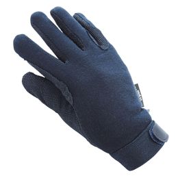 Black Forest Baumwoll Winter Reithandschuhe blau S