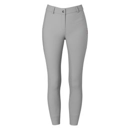 Black Forest Softshell Grip-Vollbesatz-Reithose grau Damen 80