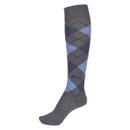 Pikeur Reitsocken grey melange/sky blue/smoked blue/anthracite 38-40