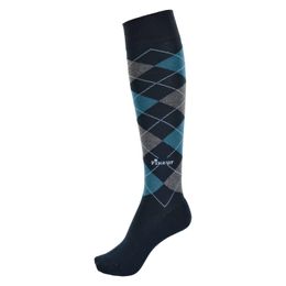 Pikeur Reitsocken blau/blau/grau 44-46
