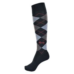 Pikeur Reitsocken grau/grau/blau 35-37