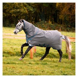 Horseware Outdoor-/Weidedecke RHINO Hexstop Plus mit Vari-Layer grau/blau 130 cm