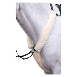 Horse-friends Lammfell-Vorderzeug und Hilfsz&uuml;gelschoner braun 40 cm
