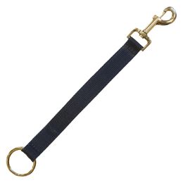 KENTUCKY Nylon Halter Hook & Ring blau kurz (25 cm)