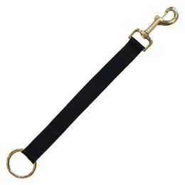 KENTUCKY Nylon Halter Hook & Ring schwarz kurz (25 cm)