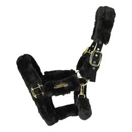 KENTUCKY Lammfell-Transport-Halfter schwarz WB