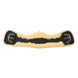 Mattes Western-Mondgurt schwarz/beige 85 cm