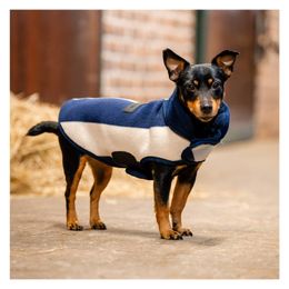 Horseware Hundemantel Fleece wei&szlig;/blau XL (65 cm)