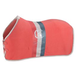 ESKADRON Classic Sports Abschwitzdecke Fleece Stripes rot/rosa/orange 155 cm