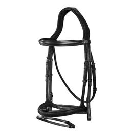 Dy'on Trense mit kombiniertem Reithalfter NEW ENGLISH COLLECTION schwarz WB
