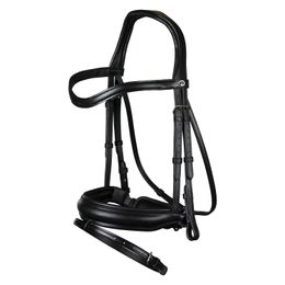 Dy'on Trense mit schwedisch kombiniertem Reithalfter NEW ENGLISH COLLECTION schwarz WB