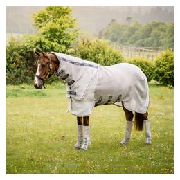 Horseware Fliegendecke Rambo Protector Plus silber/blau 130 cm