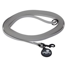 pawberry Schleppleine Doncaster grau 5 m lang. 10 mm breit