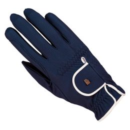 Roeckl Reithandschuhe LONA blau/wei&szlig; Damen 8.5