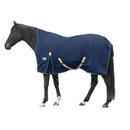 Horse-friends Outdoordecke Hamburg High Neck Fleece blau/wei&szlig; 135 cm