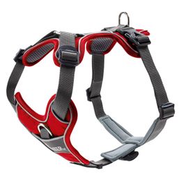 Hunter Geschirr Divo rot/grau S-M