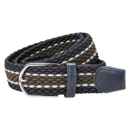 Black Forest Stretchg&uuml;rtel geflochten blau/gr&uuml;n 70 cm