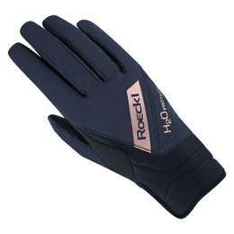 Roeckl Reithandschuhe Waregem schwarz/orange 10.0