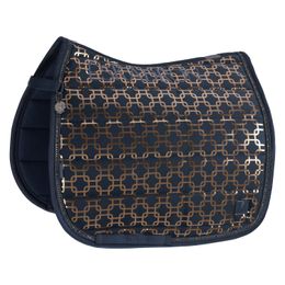 ESKADRON Platinum Schabracke Glossy Chain Crystal blau Pony/Dressur